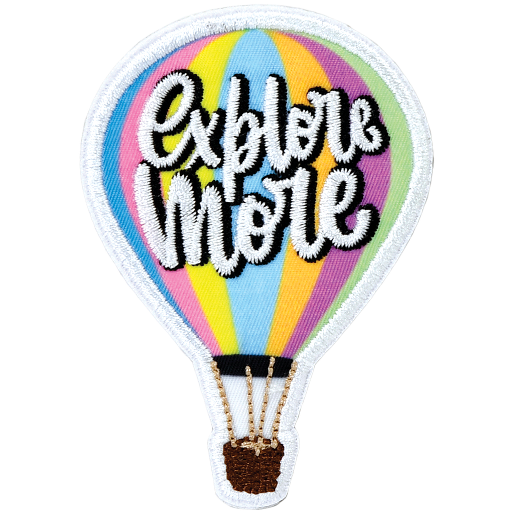 Hot Air Balloon Embroidered Sticker Patch | Iscream
